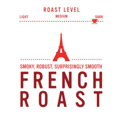 French Roast - Dark Roast, Whole Bean Coffee, Red Rock Roasters, 10 oz